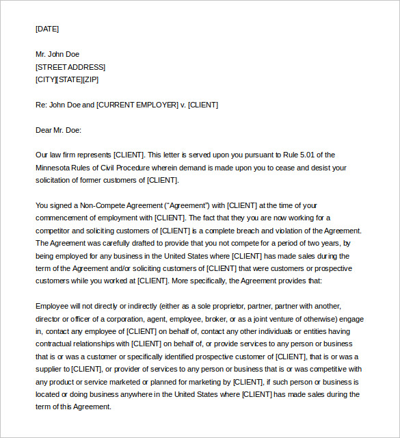 Sample Cease And Desist Letter Database Letter Template Collection