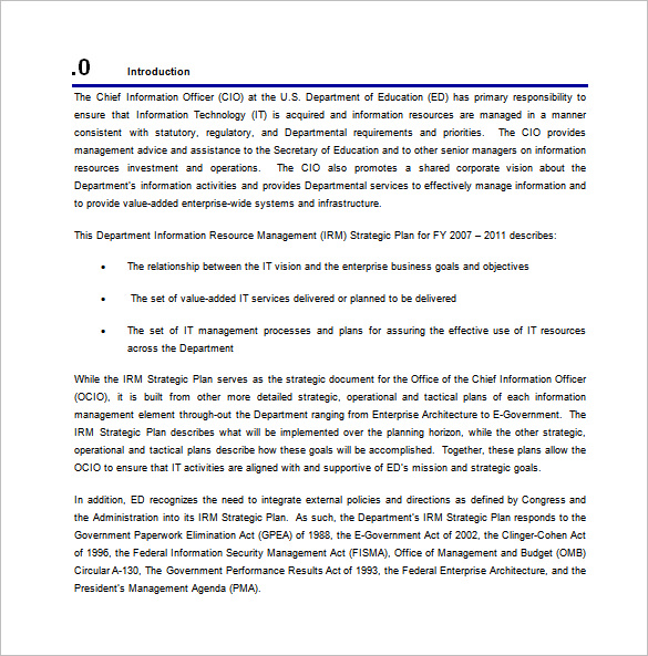 37+ Strategic Plan Templates - PDF, Docs