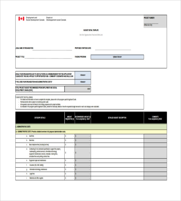 11+ IT Budget Template - Free Sample, Example, Format Download! | Free ...