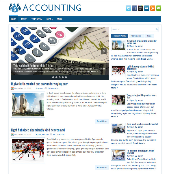 27+ Accounting Website Themes & Templates