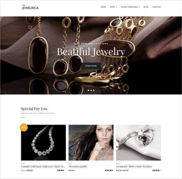 37 Jewelry Website Themes Templates
