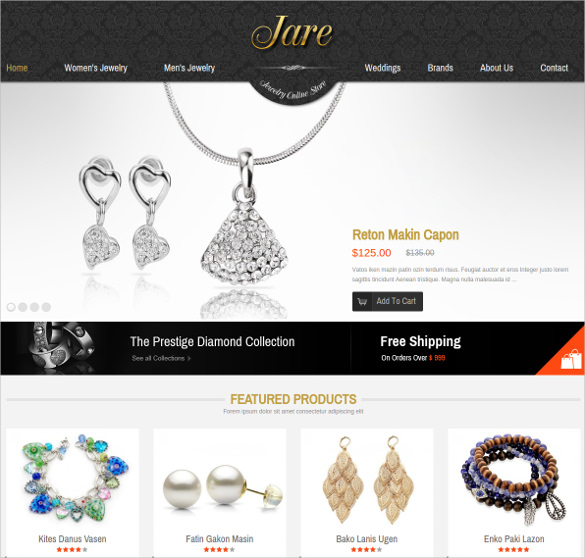 37 Jewelry Website Themes Templates