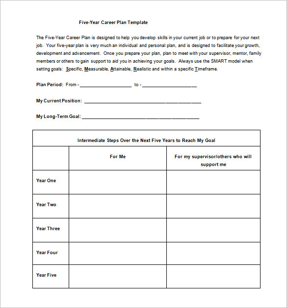 22 5 Year Plan Templates Word PDF Google Docs