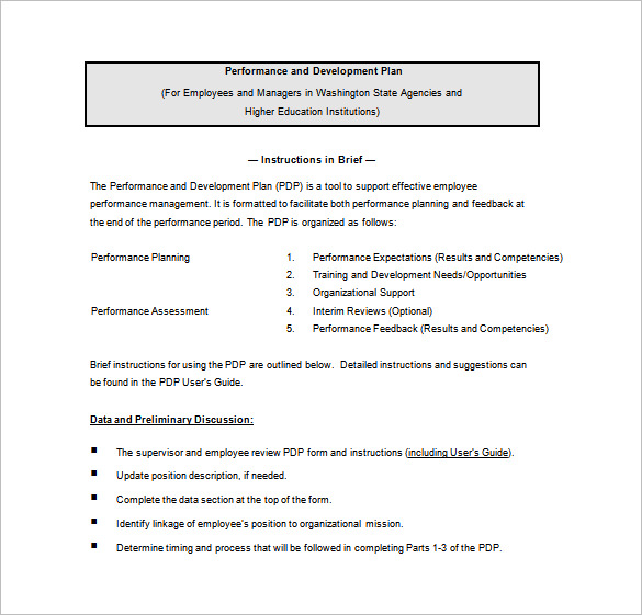 Performance Review Performance Review Development Opportunities Examples