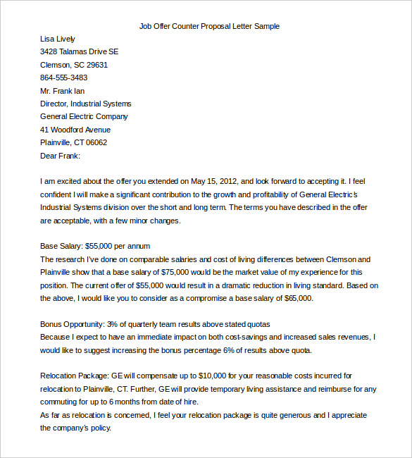 12+ Proposal Letter Templates - Free Sample, Example Format Download!