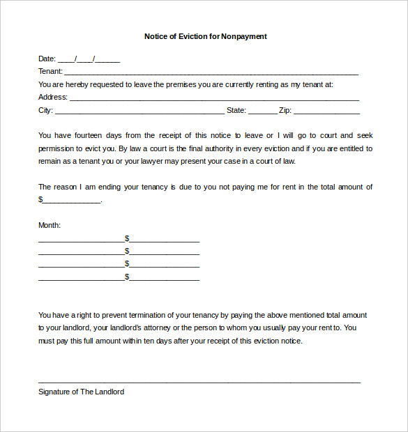 10+ Eviction Letter Templates - Free Sample, Example Format Download!