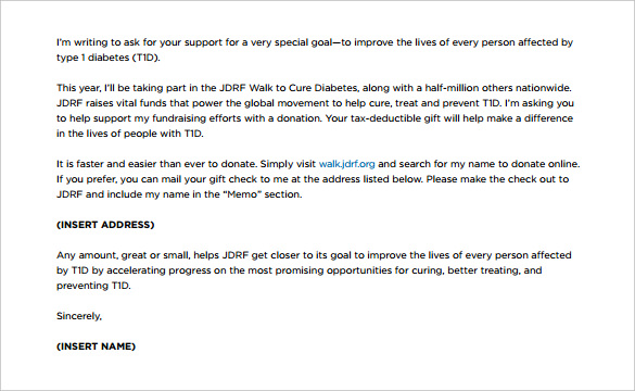 9 Fundraising Letter Templates Free Sample Example Format Download 