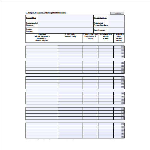 22+ Staffing Plan Templates - PDF, DOC, Xlsx