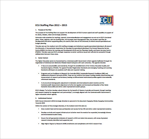 22+ Staffing Plan Templates - PDF, DOC, Xlsx