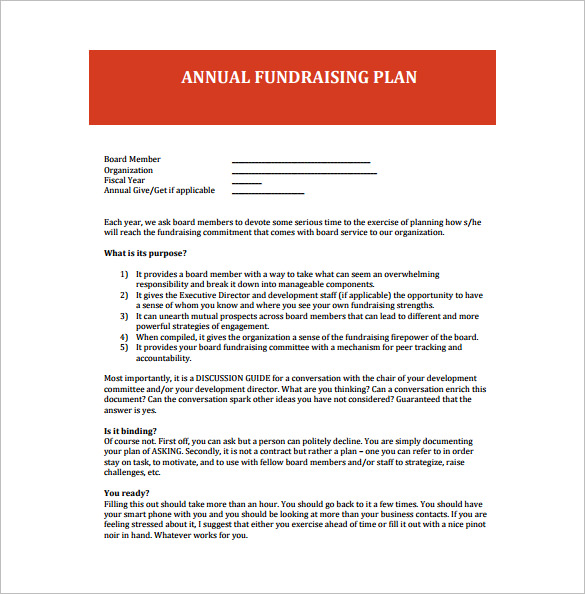 11+ Free Fundraising Plan Templates - Word, PDF, Apple Pages
