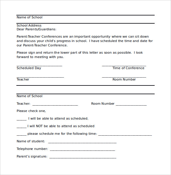 9 Parent Letter Templates Sample Example Format Download 
