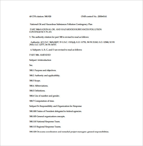 10+ Contingency Plan Templates - Word, PDF