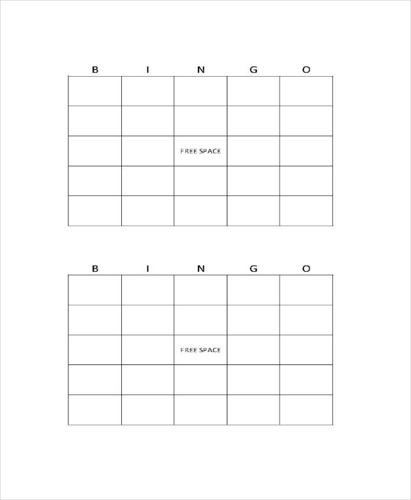 Word Bingo Template 13 Word Documents Download