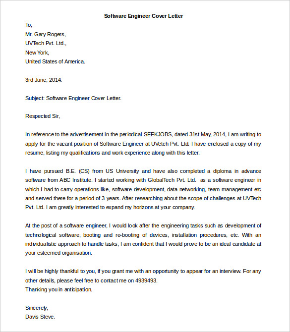 55+ Cover Letter Templates - PDF, Ms Word, Apple Pages, Google Docs