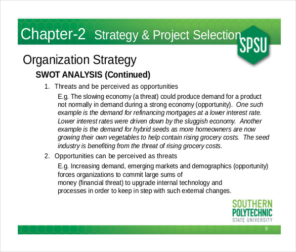 Project Management SWOT Analysis 8 Word Excel PDF Documents Download