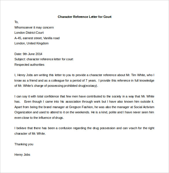 Free Reference Letter Templates 24 Free Word PDF Documents Download Free Reference Letter Templates 24 Free Word PDF Documents Download