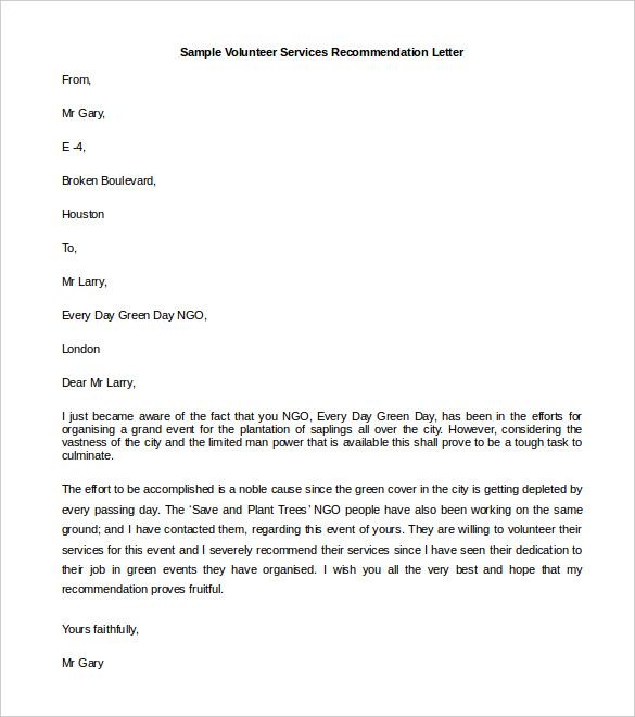 30 Recommendation Letter Templates PDF DOC Free Premium Templates