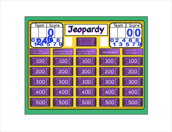 Free Jeopardy Template - 8+ Free Word, PDF, PPT, Documents Download