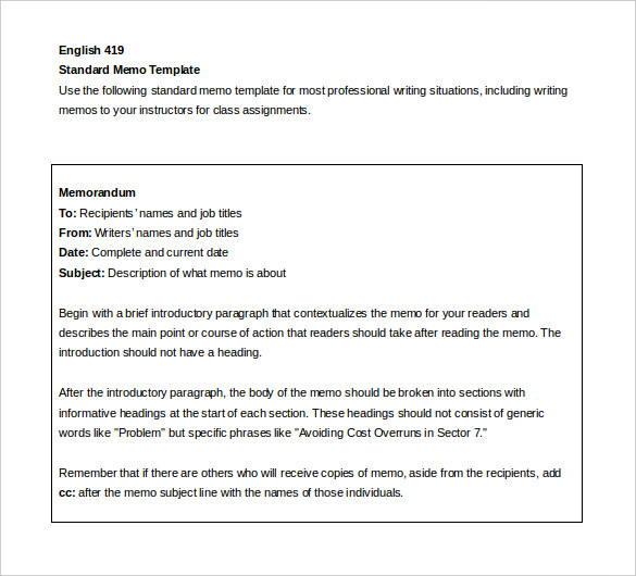 Internal Memo Template - 23+ Word, PDF, Google Docs Documents Download