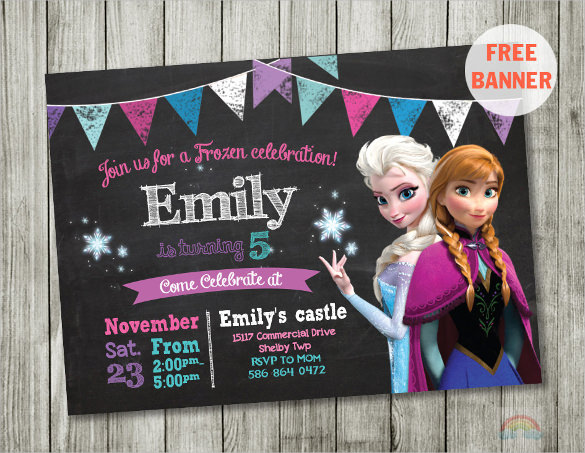 24+ Frozen Birthday Invitation Templates - PSD, AI, Vector EPS
