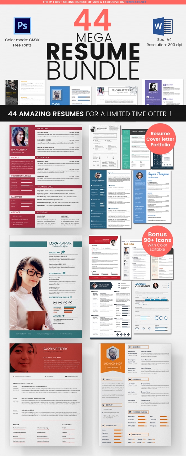 Resume Templates – 127+ Free Samples, Examples & Format Download!