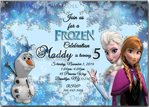 21+ Frozen Birthday Invitation Templates - PSD, AI, Vector EPS