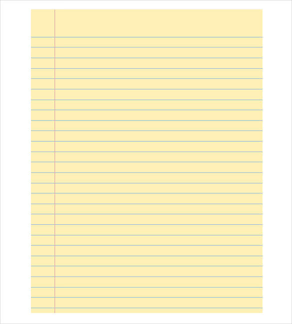 8+ Notebook Paper Templates - Free Sample, Example, Format Download