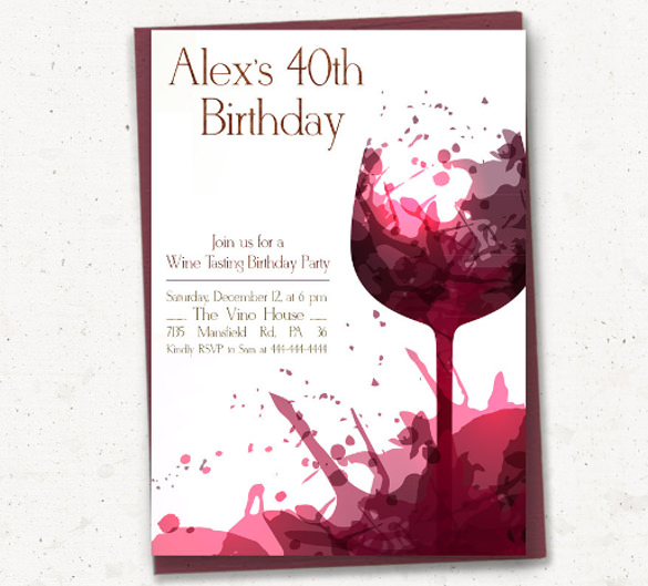 View Examples Of Birthday Invitations For Adults Gif Free Invitation 