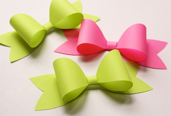 10 Paper Bow Templates Free Sample Example Format Download 