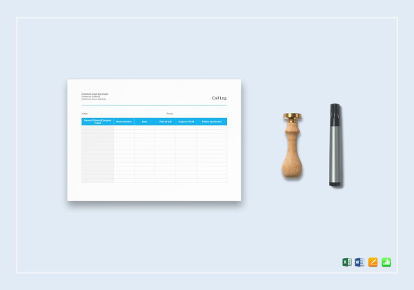 29+ Word Log Templates Free Download