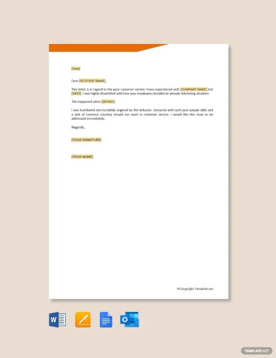 19+ Customer Complaint Letter Templates - PDF, DOC