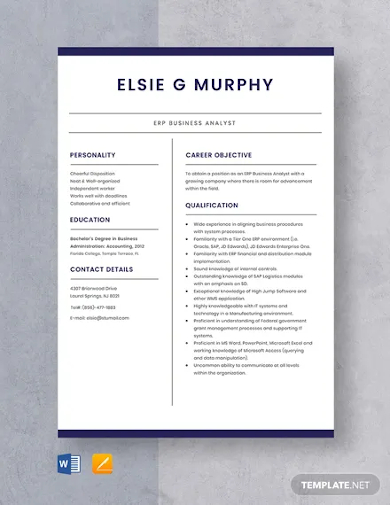 Microsoft Word Resume Template - 59+ Free Samples, Examples, Format ...