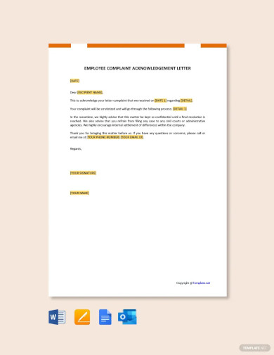19+ Employee Complaint Letter Templates - PDF, DOC