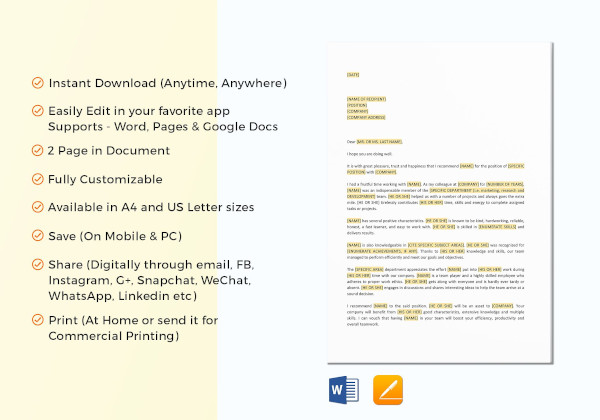 30+ Word Letter Templates Free Download