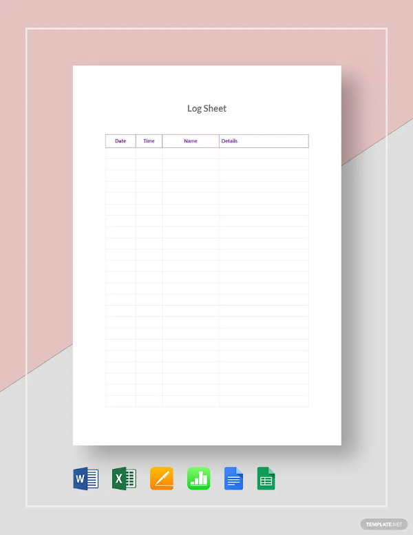 29+ Word Log Templates Free Download