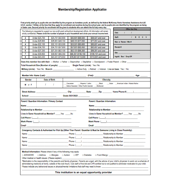 Membership Application Template - 23+ Free Word, PDF Documents Download!