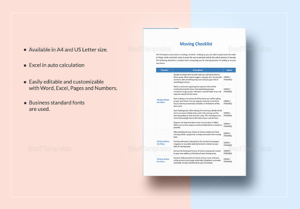 40+ Word Checklist Templates