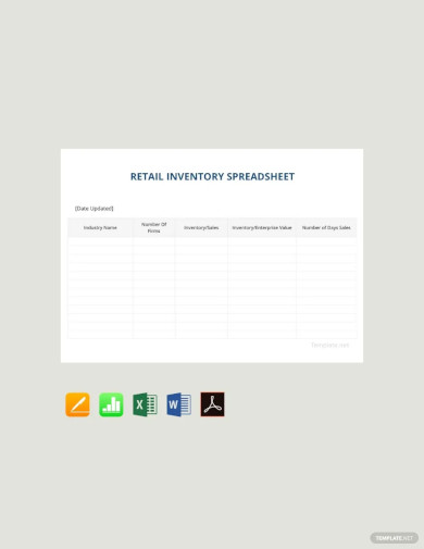 Retail Inventory Template – 13+ Excel, PDF Documents Download