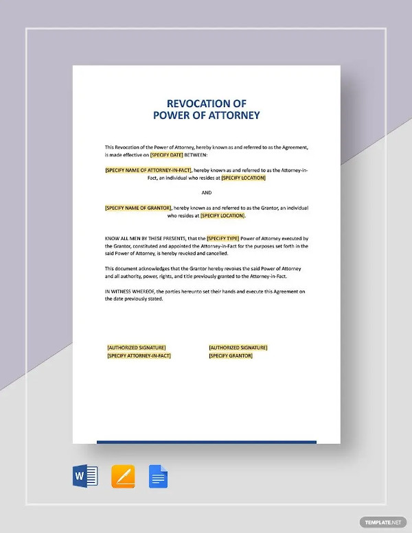 22+ Word Power of Attorney Templates Free Download