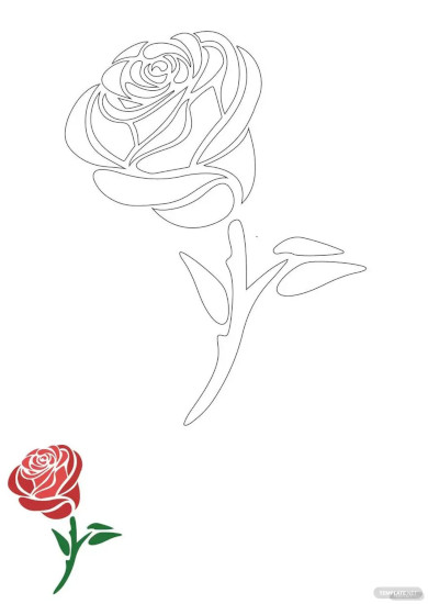 26+ Rose Drawing