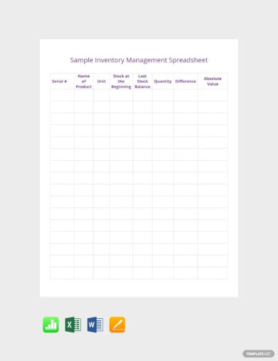 Inventory Management Template – 14+ Excel, PDF Download