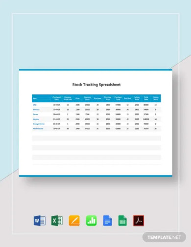 10+ Sample Stock Spreadsheet Templates
