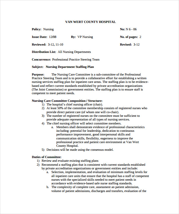 13 Staffing Plan Templates Free Sample Example Format Download 