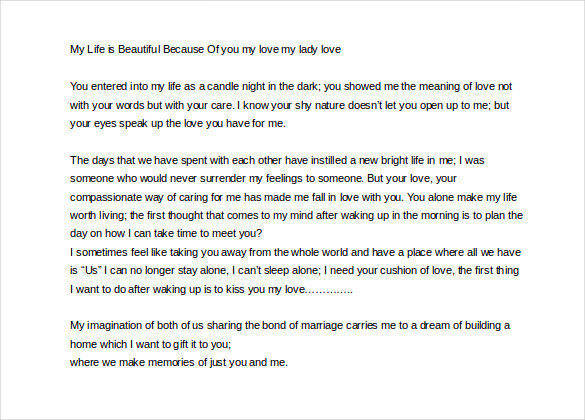 14+ Love Letters for Her - DOC, PDF