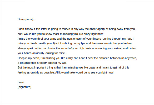 12+ Love Letter Templates to Girlfriend