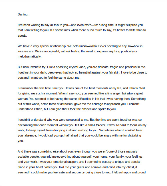 12+ Love Letter Templates to Girlfriend