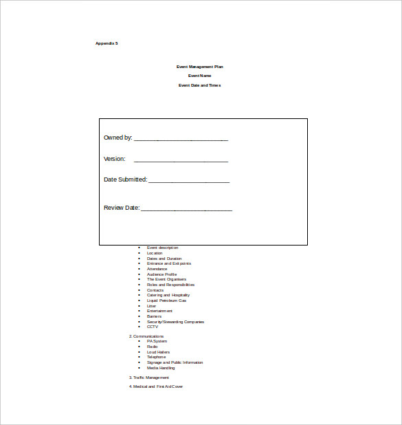 Free Download Event Planner Template Sample Templates