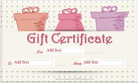 12+ Blank Gift Certificate Templates – Free Sample, Example Format ...