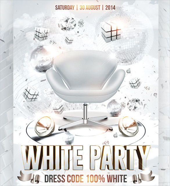25 Images All White Party Invitations Templates Free