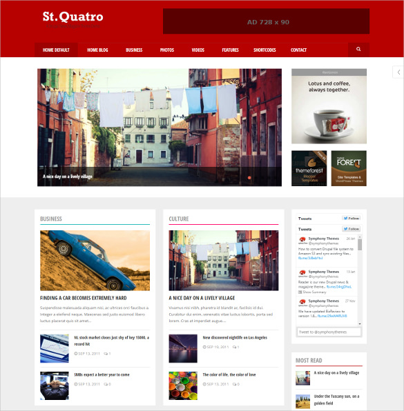 23+ News Blog Themes & Templates